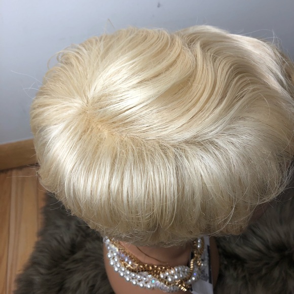 Accessories | Ava Li 613 Platinum Blonde Short Full Cap Wig New | Poshmark